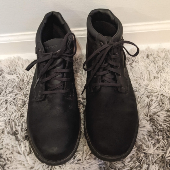 Rockport | Shoes | Rockport Black Waterproof Boots 5 | Poshmark